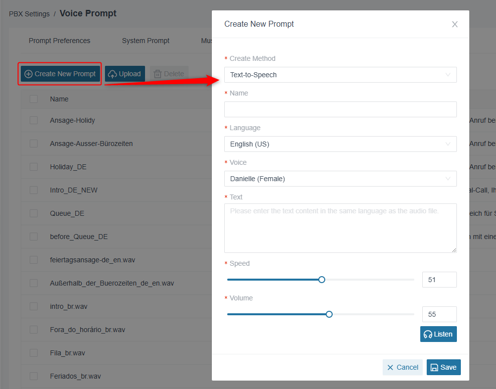 Voice Prompt – Virtual-Call Helpdesk